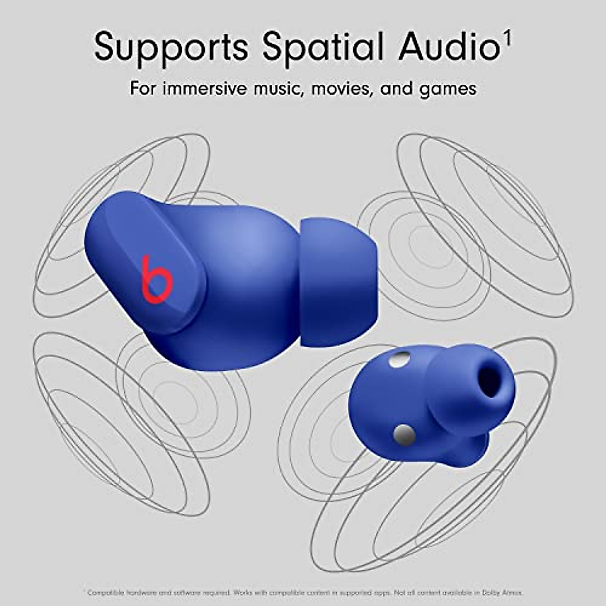 Beats Studio Buds - True Wireless Noise Cancelling Earbuds - Ocean Blue with AppleCare+ (2 Years)