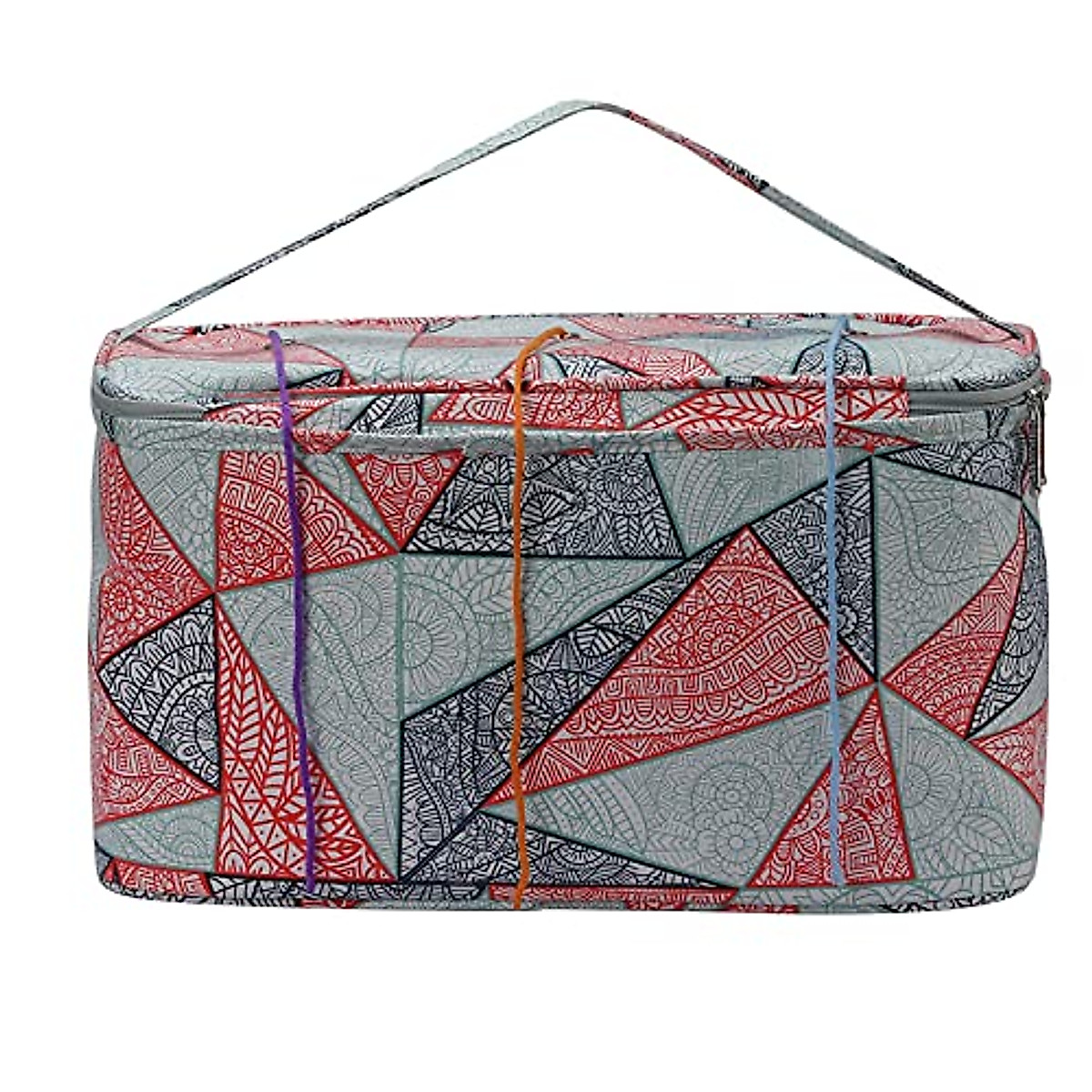 HEXILIN Empty Knitting Yarn Storage Case Carrying Knitting Needles Crochet Hooks Sewing Accessories Bag (Blue, One Size)