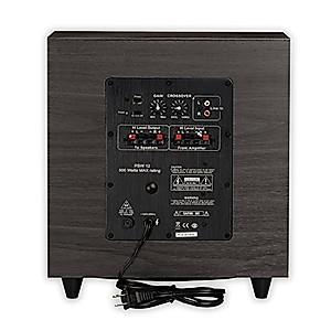 Acoustic Audio PSW-12 500 Watt 12-Inch Down Firing Powered Subwoofer (Black)