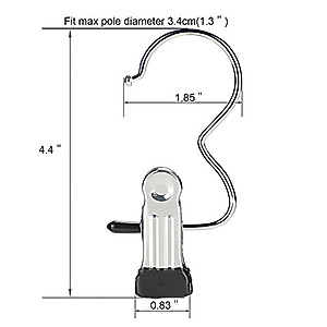 Brajttt 16 PCS Laundry Hook Boot Hanging Hold Clips Portable Hanging Hooks Home Travel Hangers Clothing Clothes Pins