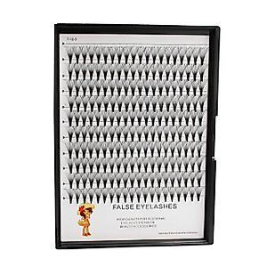 Bodermincer 200pcs 20D Premade Volume Fans Eye Lashes Extensions Thickness 0.07mm 8-16mm to Choose Black Soft Individual False Eyelashes Makeup Fake Lashes Cluster（12mm）
