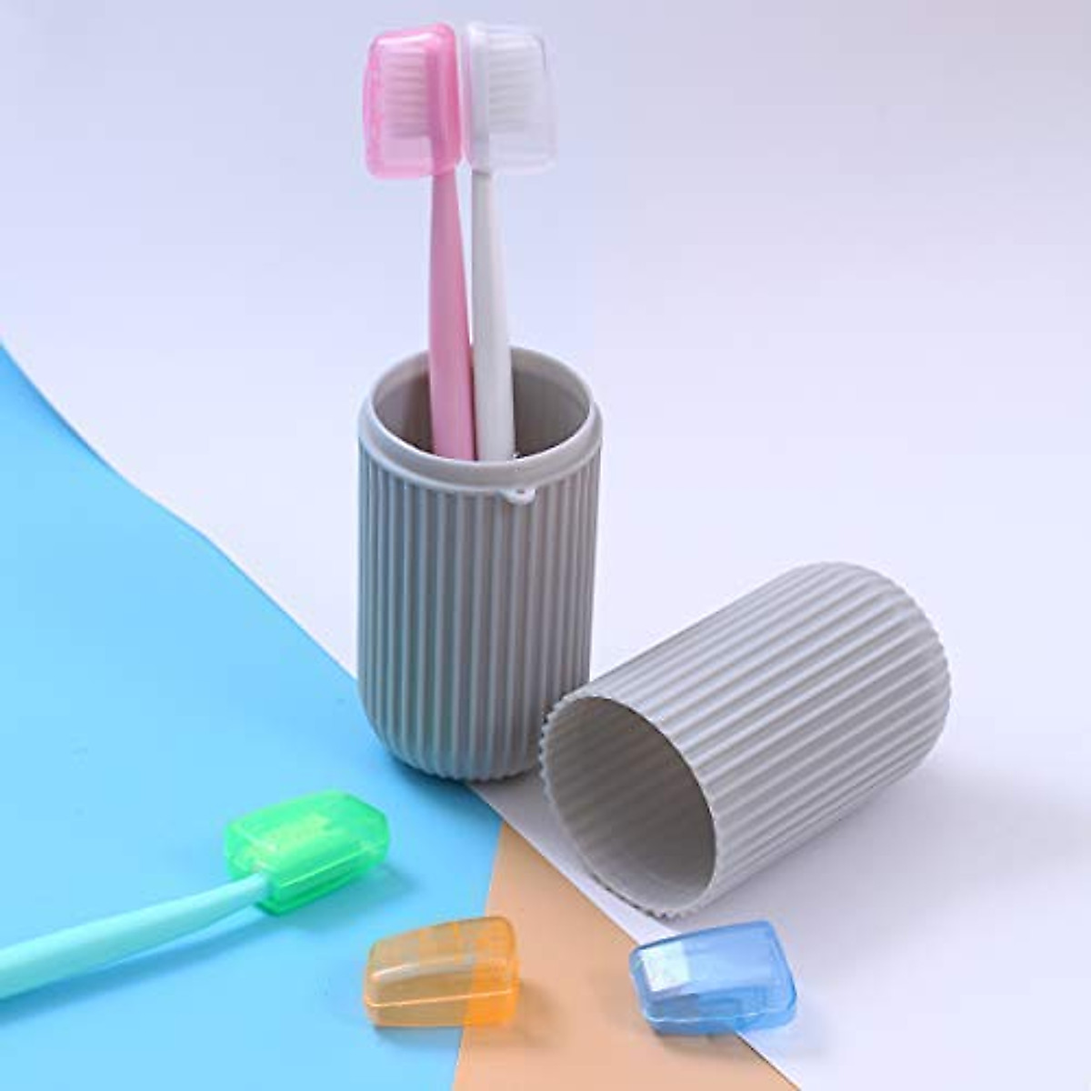 Cafurty 10PCS Toothbrush Covers Head Caps Toothbrush Holder Case Travel Container for Travel Camping Business Trip Toothbrush Cover