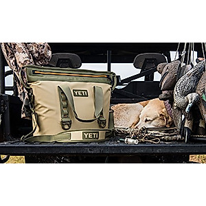 YETI Hopper Two 30 Portable Cooler, Field Tan / Blaze Orange