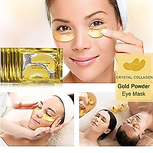 cgify 25 Pairs Under Eye Patches, 24K Gold Eye Mask, Under Eye Pads for Puffy Eyes, Dark Circles, Eye Bags and Wrinkles, Collagen Under Eye Masks for Women Men