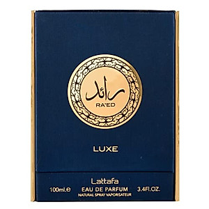 Lattafa Ra'ed Gold Luxe for Unisex Eau de Parfum Spray, 3.4 Ounce
