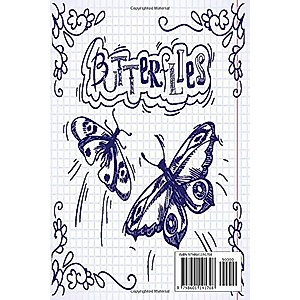 Graph Paper Composition Notebook Butterflies Notebook -Dirty 38 Notebook Birthday: Unique gifts and wonderful surprises for your loved ones! 6x9 120 noBleed Grid Paper for Math & Science Students