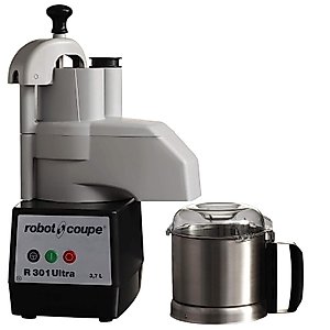 Robot Coupe R301 Ultra 3.7-Liter D Series Single Speed Combination Food Processor, Stainless Steel Bowl, 120v