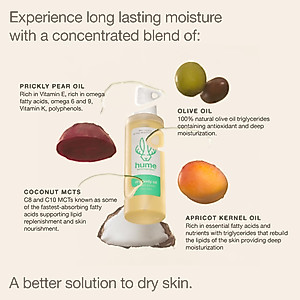 HUME SUPERNATURAL Dry Body Oil Spray - Probiotic Moisturizer for Men & Women, Nourishing Hydration, Desert Bloom, 1-Pack