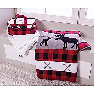 Trend Lab Lumberjack Moose 6Piece Crib Bedding Set