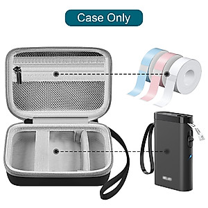 Leayjeen Printers Case Compatible with Phomemo/Memoking/Ponek/SUNLONG M02 Portable Pocket Printer and Mini Bluetooth Wireless Thermal Sticker Printer(Case Only)