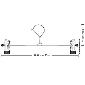 Pants Hangers 12PCS Skirt Hangers with Clips Hangers for Pants Metal Hangers Clothes Hanger Trouser Hanger
