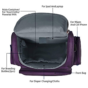 goldwheat Diaper Bag Backpack Baby Nappy Changing Bag Maternity Travel Backpack