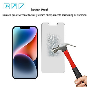 Ailun 2Pack Privacy Screen Protector for iPhone 14 Plus [6.7 inch] + 2 Pack Camera Lens Protector, Anti Spy Private Tempered Glass Film, Case Friendly, [9H Hardness] - HD [4 Pack]