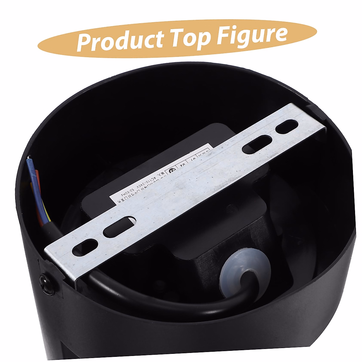 Housoutil Aluminum Waterproof Wall Lamp 6w Warm White Led Outdoor Wall Mount for Deck Step Patio Retaining Wall Corridor Lighting