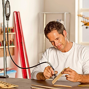 Dremel 4300-5/40 High Performance Rotary Tool Kit & 225-01- Flex Shaft Rotary Tool Attachment with Comfort Grip and 36” Long Cable - Engraver, Polisher, and Mini Sander