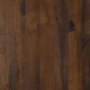 Walker Edison 2 Person Outdoor Patio Modern Wood and Metal Loveseat with Washable Cushions All Weather Backyard Conversation Garden Poolside Balcony, 48 Inch, Dark Brown and Grey