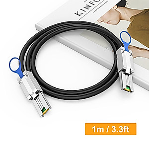 CableCreation External Mini SAS 26pin (SFF-8088) Male to Mini SAS 26 (SFF-8088) Male Cable, 1.0M