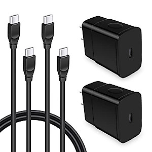 Adaptive Fast Charger 25W Android Phone Charger for Samsung Galaxy A14 5G,Z Flip 4,Z Fold 4,A54 A03s,S23 S22 Ultra,S21,S20,A13 A53 A32 A52,Pixel 7 6 Pro,Type C Cube Wall Plug,6FT USB-C Charging Cable