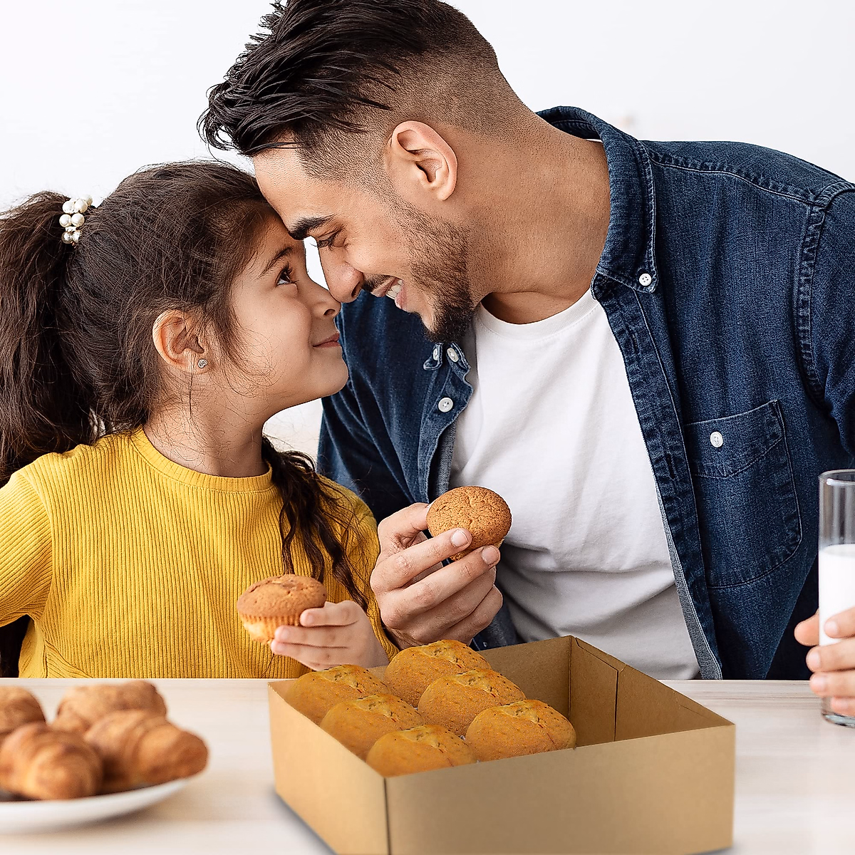 MT Products Large Paper Stadium Food Tray - Pack of 20 Pop-Up Kraft Movie Snack Boxes - Made in the USA