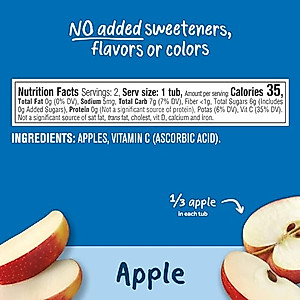 Gerber 1st Foods Baby Food, Apple Puree, Natural & Non-GMO, 2 Ounce Tubs, 2-Pack (Pack of 8)