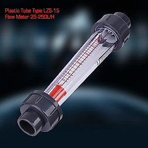 QANYEGN Water Flowmeter, Plastic Tube Type Water Rotameters, Instaneous Liquid Flowmeter for Process Control