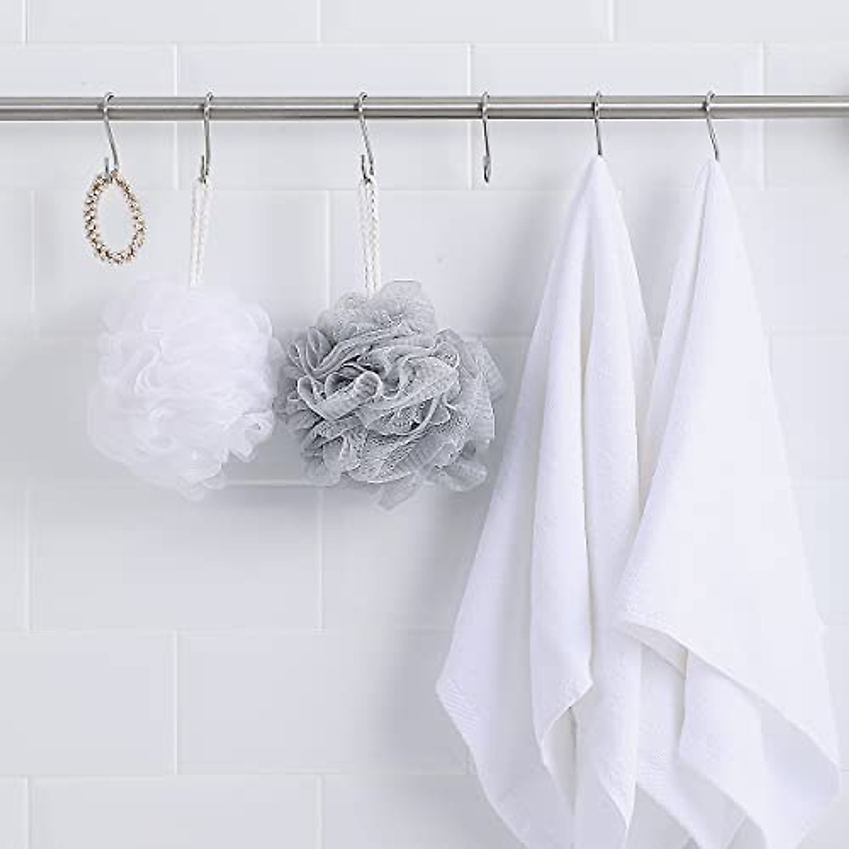 Evanda S Hooks for Hanging Pack of 30, Heavy Duty Stainless Steel Metal Mutil Purpose Hanger for Kitchen Pans, Pots, Utensils Tooks, Cups, Mugs, Clothes, Bags, Towels, Plants