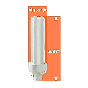GoodBulb 18-Watt CFL Bulb, 120-Volts Energy-Efficient Quad-Tube Lamp, 4100K Cool White Color (Pack of 4 Bulbs)