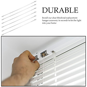 Cabilock Window Blinds Window Blinds Curtain Opener 6pcs Household Blind Wand Vertical Blind Rod Replacement Window Blind Stick Blind Supply Window Blind Tilt Wand White Curtains White Curtains