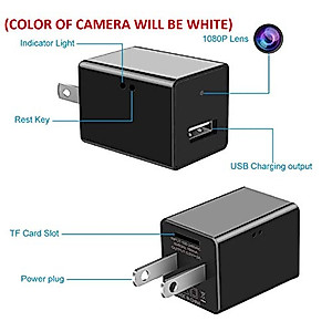 DENT Spy Camera Wireless Hidden WiFi Camera 1080P HD Nanny Cam Pet Security Camera Indoor, White