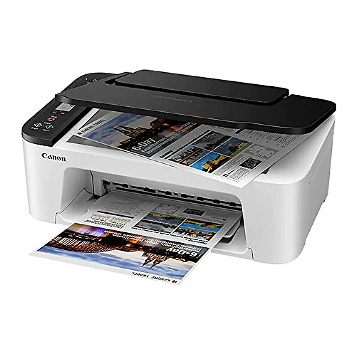 Canon PIXMA TS Series Wireless All-in-One Color Inkjet Printer, White - Print, Scan, Copy - 4800 x 1200 dpi, Borderless Printing