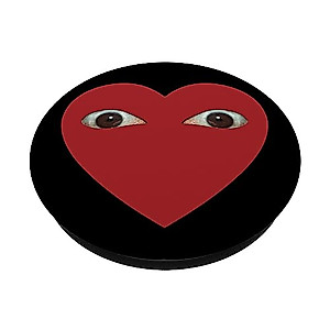 Weirdcore Aesthetic Weird Heart With Human Eyes Oddcore PopSockets Standard PopGrip