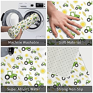 Tractor Farming Soft Fluffy Bedroom Rug Carpet 20x31.5 Feet Shaggy Fuzzy Rugs for Bedroom Kids Room,Thick Area Rugs for Living Room Kitchen