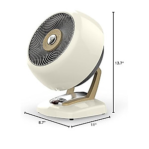 Vornado VHEAT Vintage Metal Heater, Vintage White, Whole Room