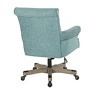 OSP Home Furnishings Megan Office Chair, Turquoise