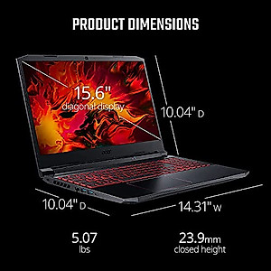 2022 Acer Nitro 5 15.6'' FHD 144Hz Gaming Notebook, Intel Core i5-10300H Processor, NVIDIA GeForce GTX 1650, WiFi 6, DTS X Ultra Audio, Backlit Keyboard, Win 10 Home (16GB RAM | 1TB SSD), Black