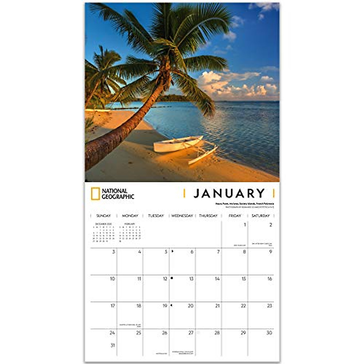 National Geographic Islands 2021 Wall Calendar