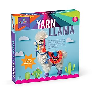 Craft-tastic – Yarn Llama Kit – Craft Kit Makes 1 Yarn-Wrapped Llama