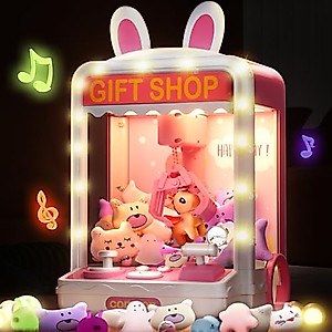 Skirfy Claw Vending Machine - Mini Arcade Game for Kids Ages 6-10, with Lights & Watch - Trendy Birthday Gift for Girls