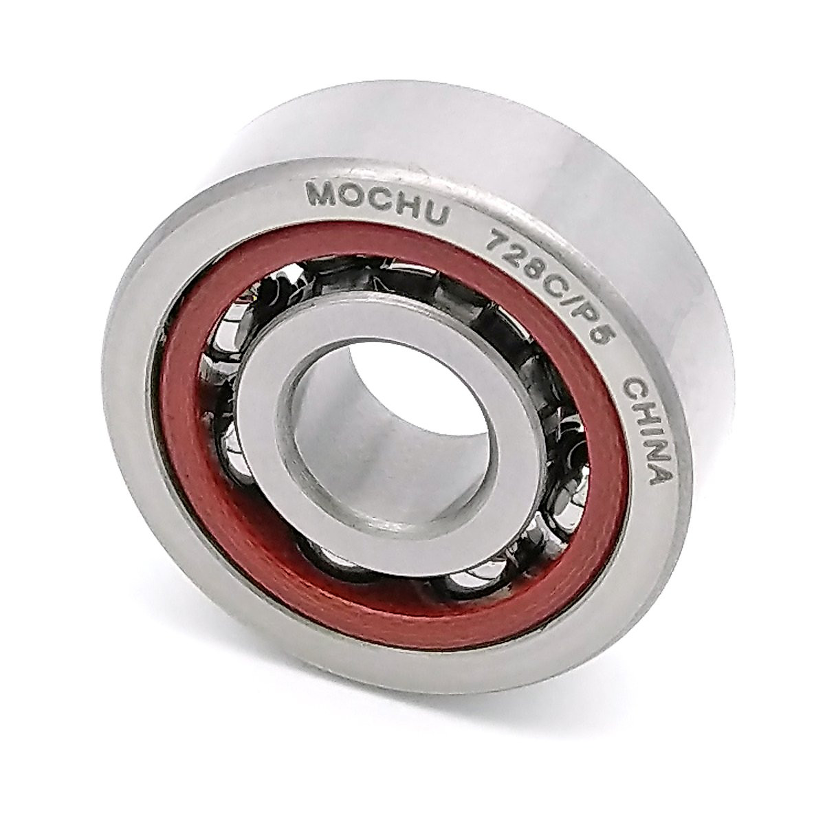 MOCHU 728 728C/P5 8x24x8 Angular Contact Ball Bearing, ABEC-5, 15° Contact Angle, Metric, 8mm ID, 24mm OD, 8mm Width, Single Row, Open