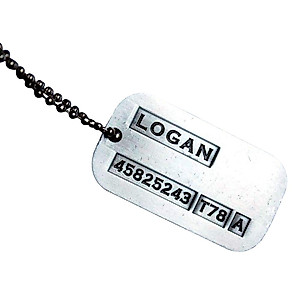 Tojwi Male Cool Kpop X-men Wolverine Necklace Vintage Weapon-X Dog Tags Pendant - Fashion Design