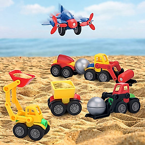 Finebely Magnetic Toys for Kids Magnetic Toy Cars Set with Play Mat|Storage Bag for Magnet Airplane Vehicles Cars Construction Car Assembly DIY Toddler Magnetic Toys for Kids 6-8 and Up 47 PCS