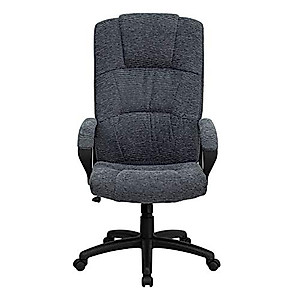 Flash Furniture Rochelle High Back Gray Fabric Executive Swivel Office Chair with Arms