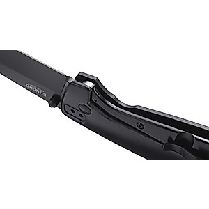 CRKT Gungho EDC Folding Pocket Knife: Everyday Carry, Black Tanto Blade, Assisted Open, G10 Handle, Reversible Pocket Clip 7740