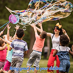 Lulu Home Concentrated Bubble Solution, 1 L/ 33.8 OZ Refill for Bubble Machines, Giant Wands, and Blowers - Up to 2.5 Gallons for Kids' Halloween Parties