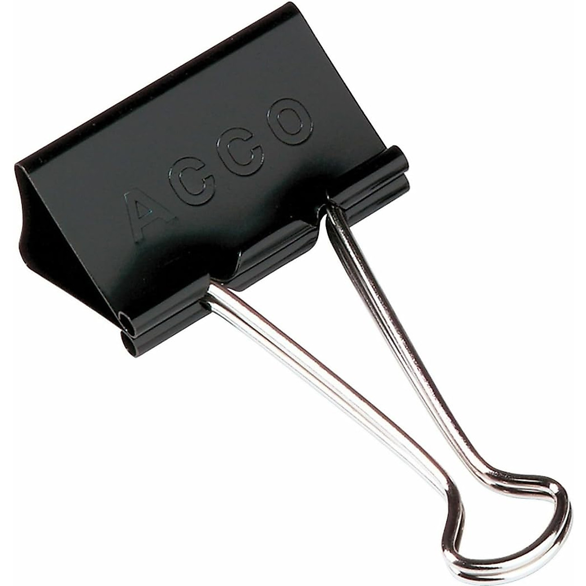 ACCO Binder Clips, Large, 1 Box, 12 Clips/Box (72100)