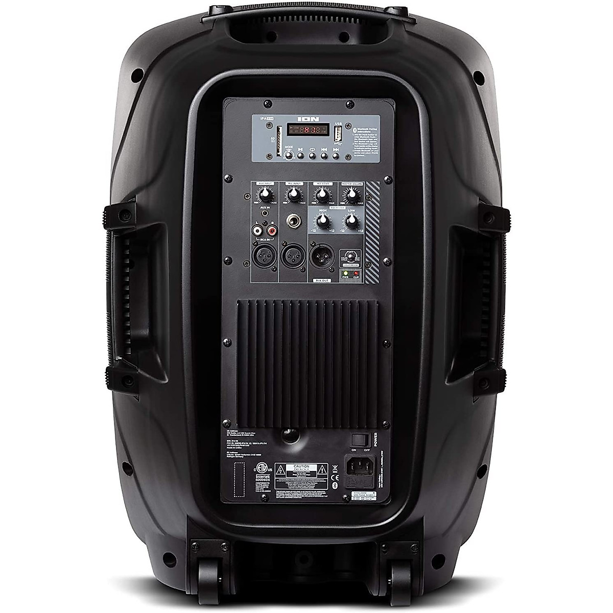 Ion Audio Pro Glow 1500 Portable Bluetooth Speaker - Complete High-Power Speaker System with Microphone & Party Light Effects (Renewed)