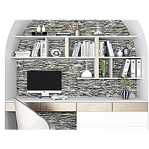 Sample for Display Purpose only. Retro-Art 3D Wall Panels, Flat Gauze in Green Brown Grey, PVC, 7" x 10", 243FG