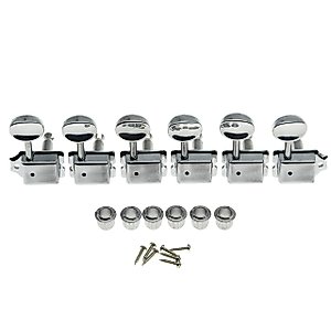 Dopro Chrome Split Shaft Vintage Guitar Tuning Keys Pegs Guitar Tuners Machine Heads for Strat Tele
