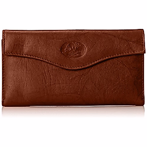 Buxton Heiress Organizer Clutch, Mahogany, One Size