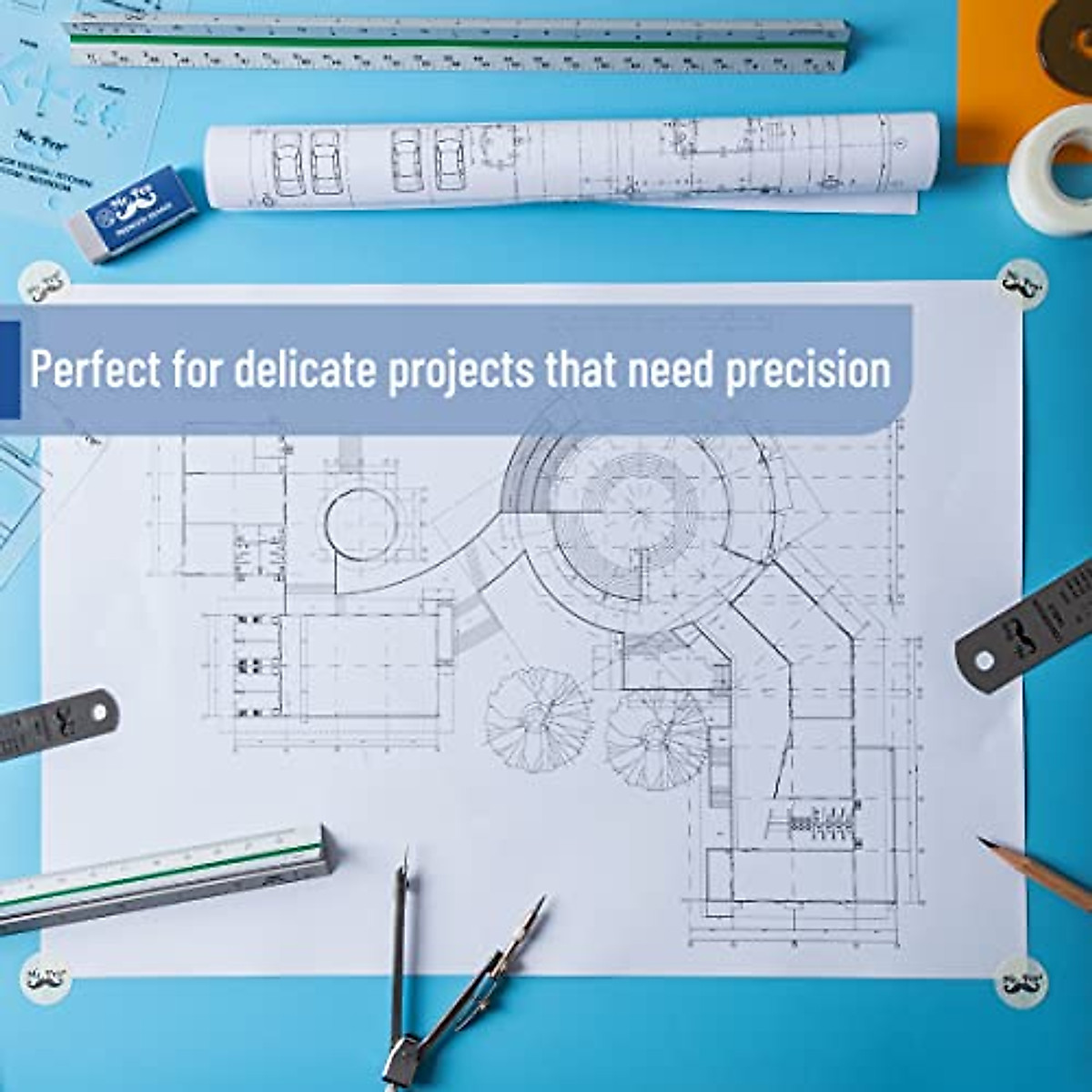 Mr. Pen- Professional Drafting Dots, 500 Pieces Drafting Dots, Art Tape, Tape Dots, Artist Masking Tape, Drafting Supplies, Architectural Dots Tape, Stationary Tape, Tape for Art and Drawing Paper